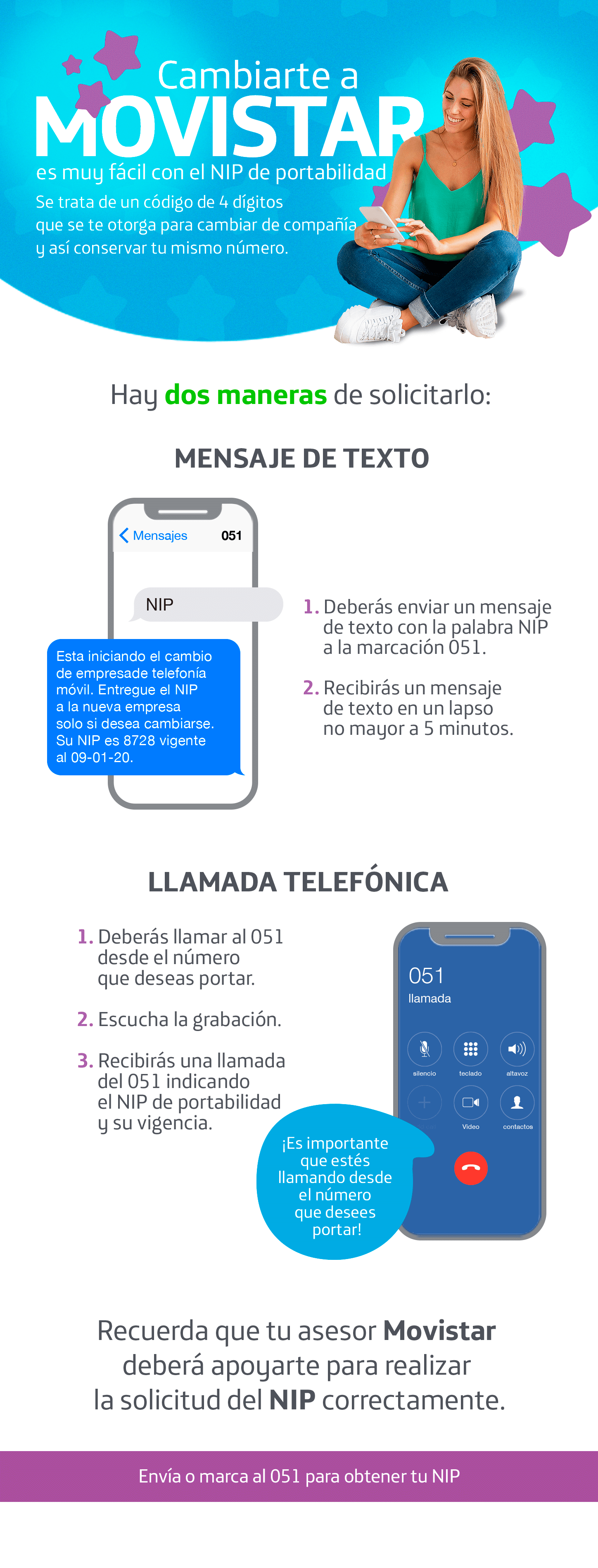 NIP de Portabilidad Móvil | Cómo Obtenerlo | Movistar Mx