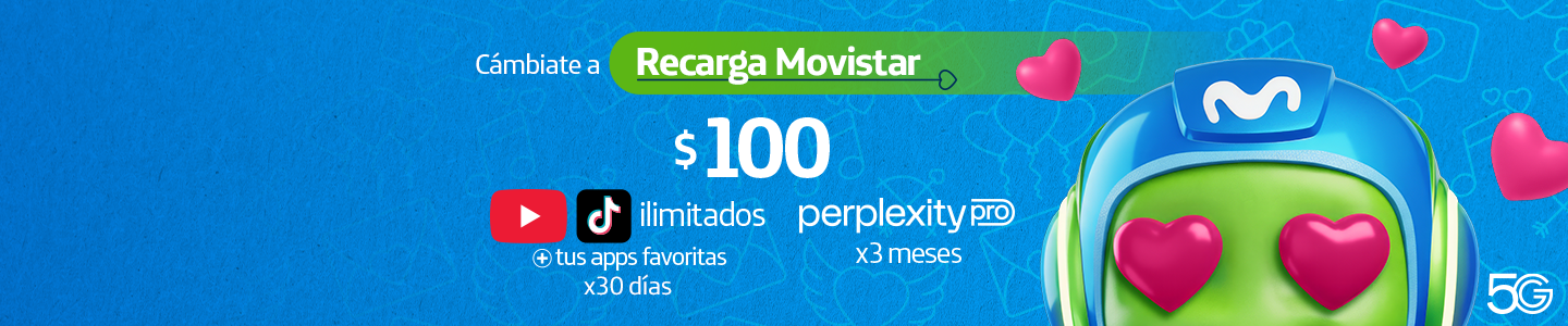 Cámbiate a Movistar en Recarga, Compra tu eSIM y recarga en línea